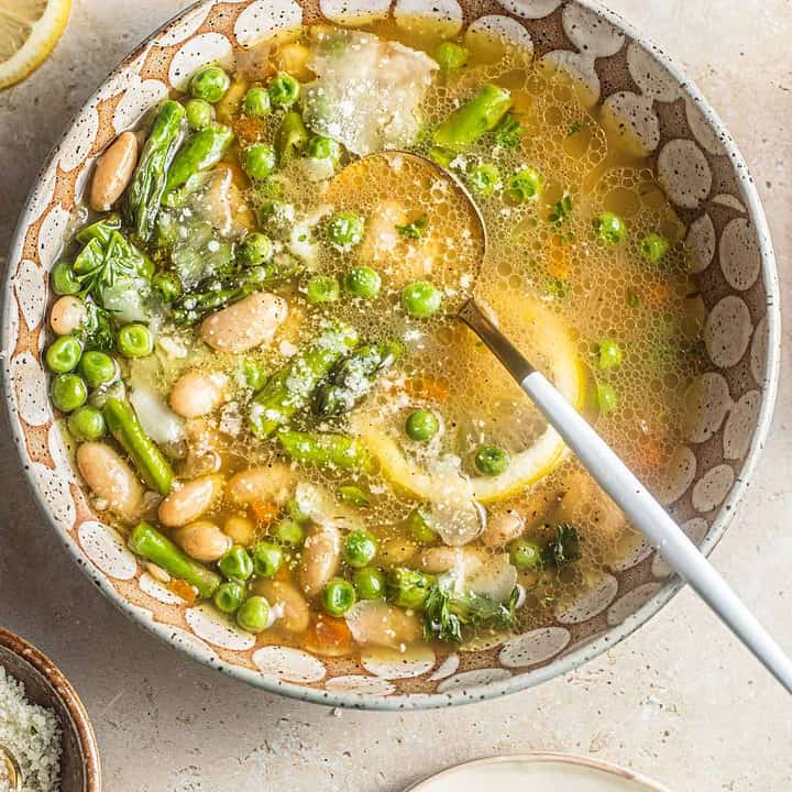 One-Pot Brothy Beans with Parmesan, Peas, and Lemon - Home Cooking ...