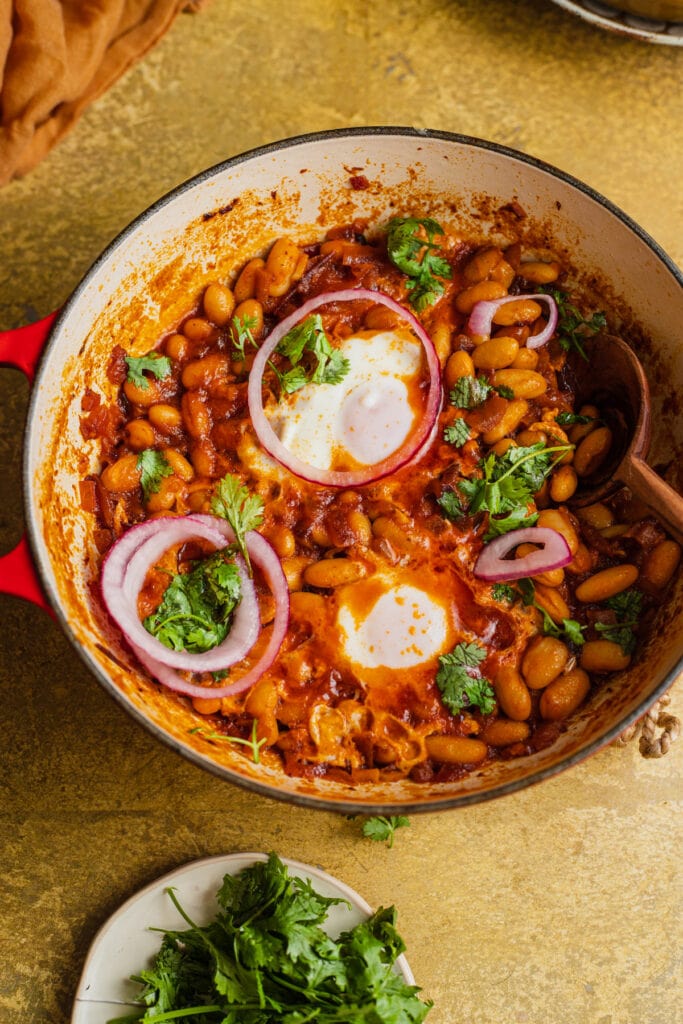 Easy Breakfast Beans and Eggs Skillet - Home Cooking Collective