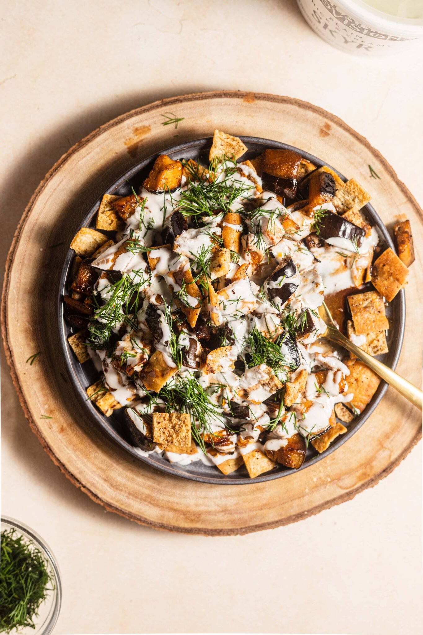 Eggplant Fatteh Recipe (Fattet Batinjan) - Home Cooking Collective