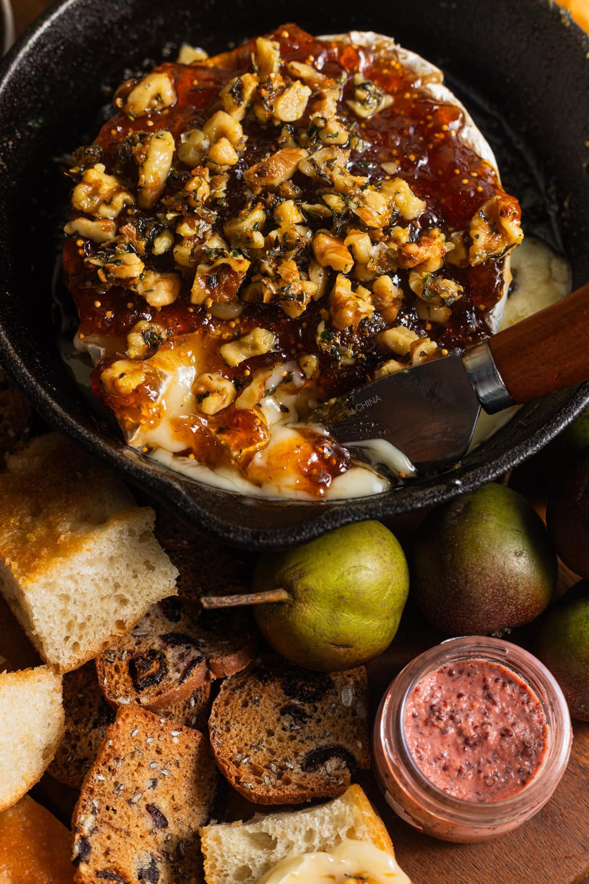 Baked Brie with Fig Jam and Walnuts - Home Cooking Collective
