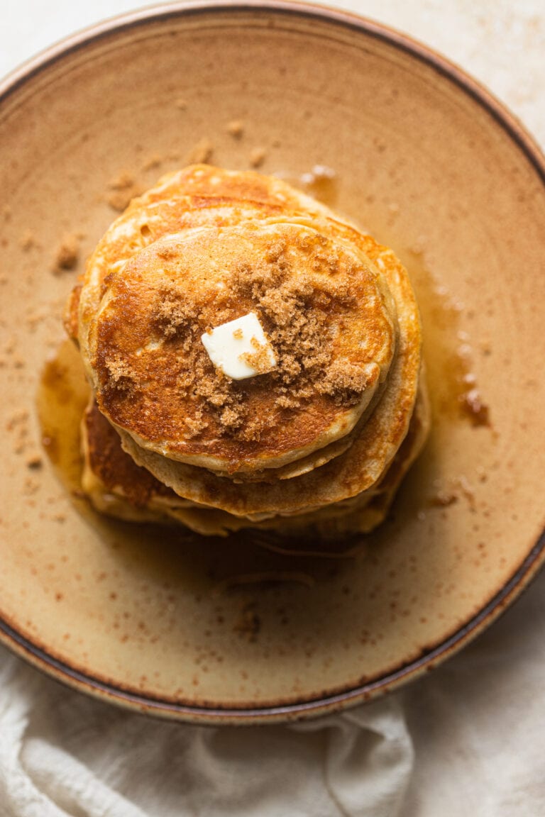 Fluffy Brown Sugar Pancakes (Quick and Easy!) - Home Cooking Collective