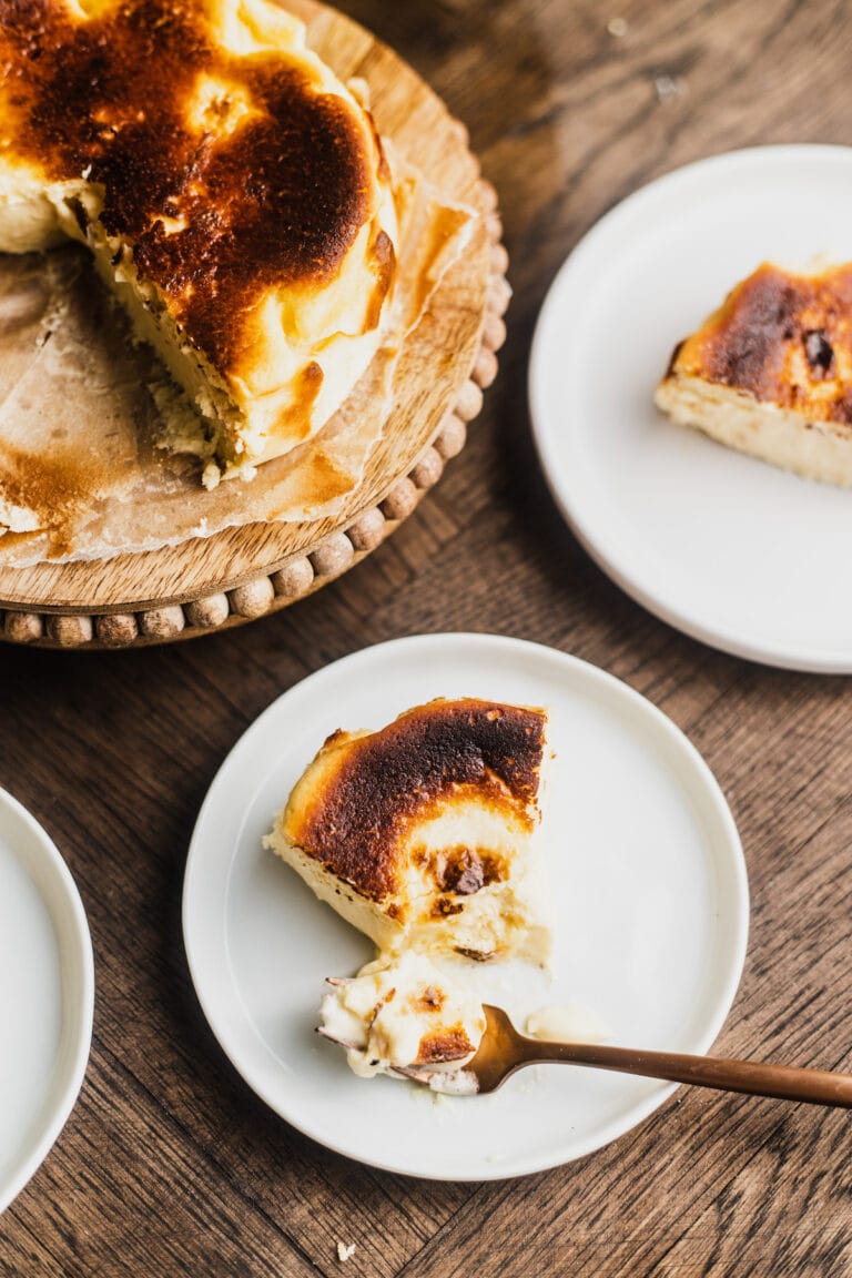 Mini Basque Cheesecake (Small Batch Recipe) - Home Cooking Collective
