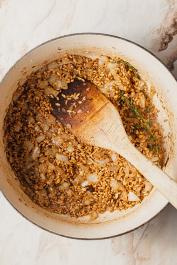 Farro Risotto with Mushrooms and Herbs - Home Cooking Collective
